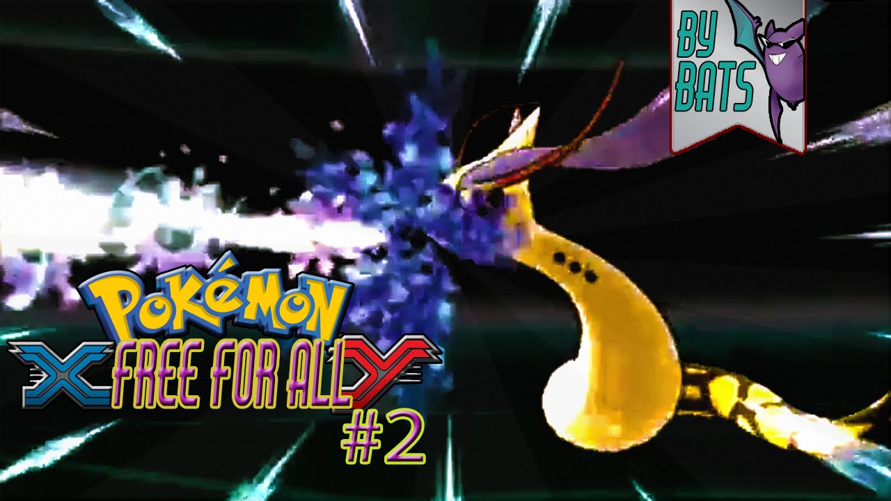 Pokemon XY WiFi Battle #3: FFA (Free For All #2) Bats vs Slax vs Red vs ...