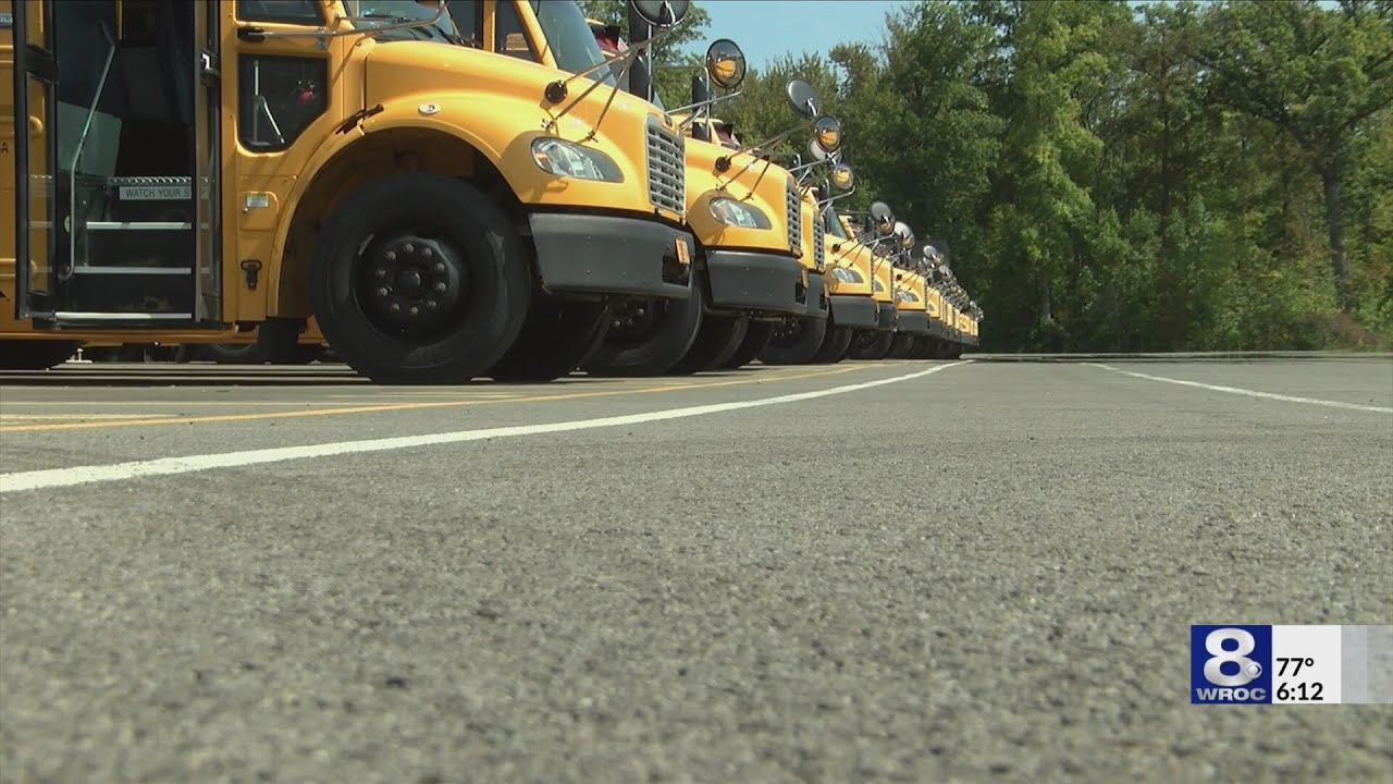 Webster CSD rolls out new ID bus tech - YouTube