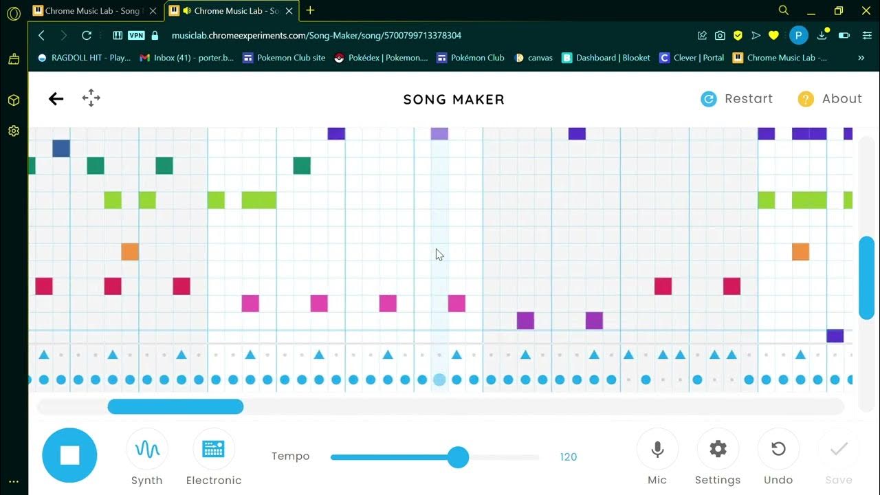 megalovania part two on chrome music lab. - YouTube