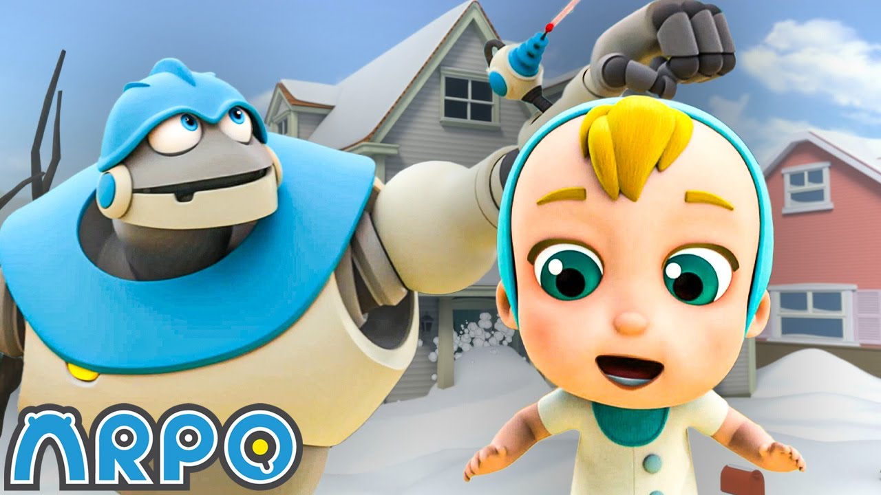 Snow EVERYWHERE During Christmas | Baby Daniel and ARPO The Robot ...