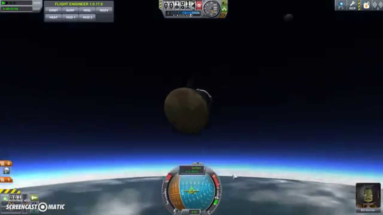 Kerbal Space Program: How To re enter Kerbins Atmosphere in 1.0.4 - YouTube