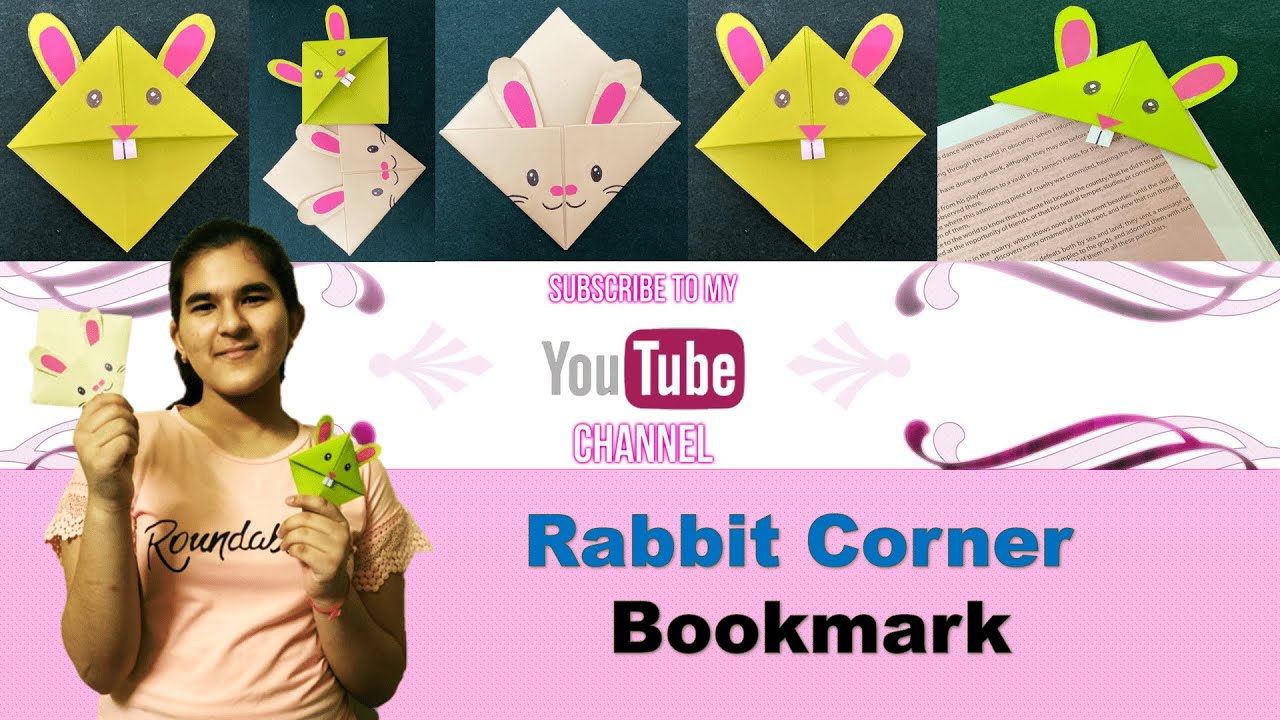 How to make Rabbit corner bookmark? #NewDesign #Cutedesign # ...
