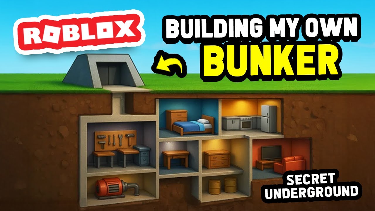 Building a HUGE UNDERGROUND BUNKER in Roblox Bunker Life Tycoon - YouTube