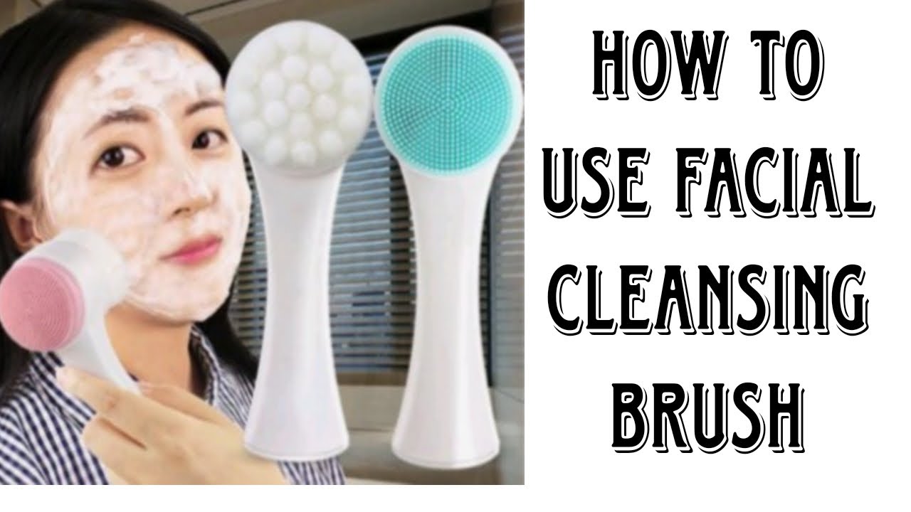 How to use facial cleansing brush |silicone face brush - YouTube