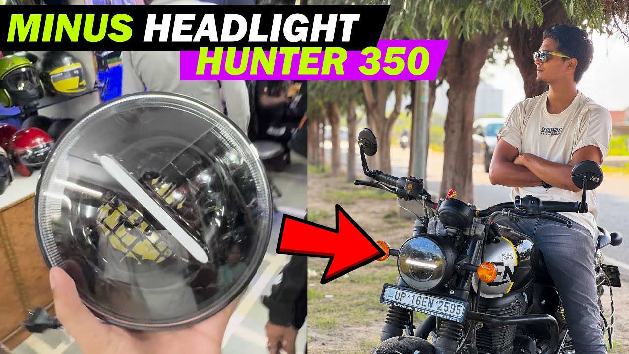 Minus Headlight in HUNTER 350 | Thar Ka Update??? - YouTube