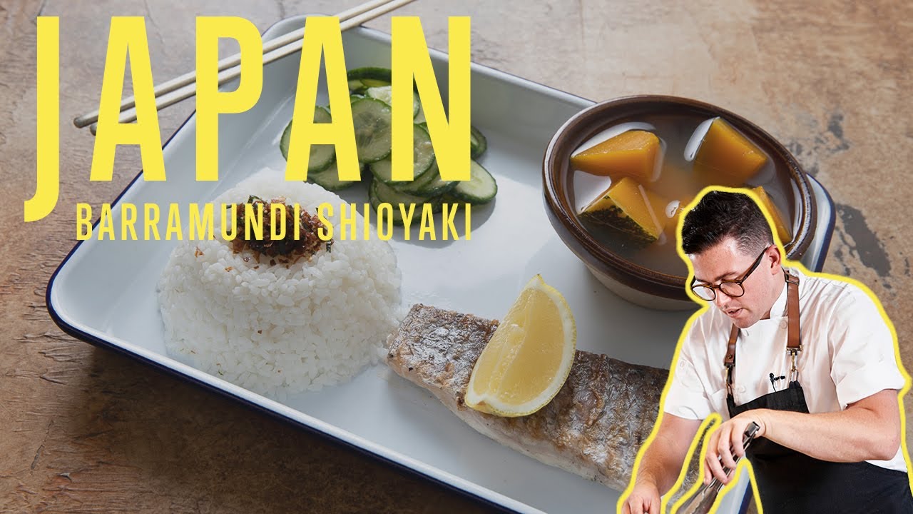 THIS IS A MUST TRY! JAPANESE BARRAMUNDI SHIOYAKI! - YouTube