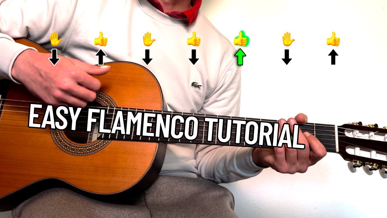 Easy flamenco guitar tutorial for beginners - YouTube