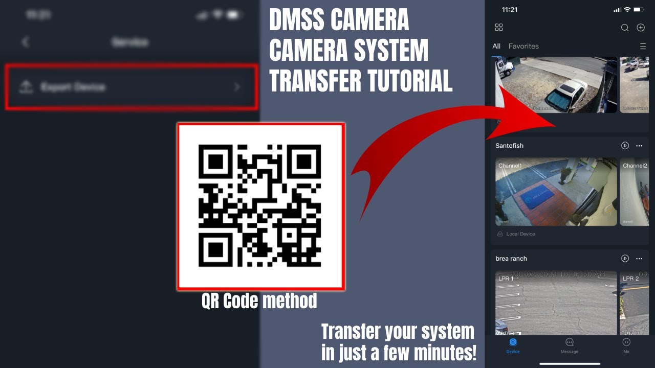 DMSS Camera System Device Transfer Guide - YouTube