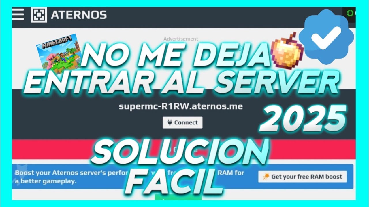 Cómo resolver no puedo entrar a un server de minecraft aternos / error al entrar a un server ...