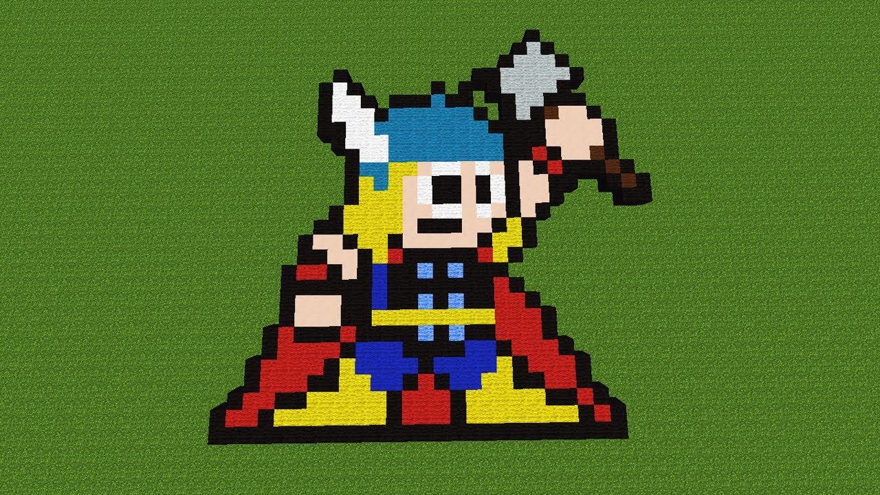 Minecraft - Thor - PixelArt Google - Ep.12!!! - YouTube