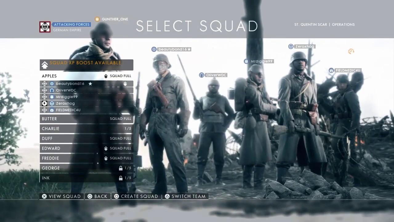 BATTLEFIELD 1 Multiplayer PS4 "Gunther_one" - YouTube