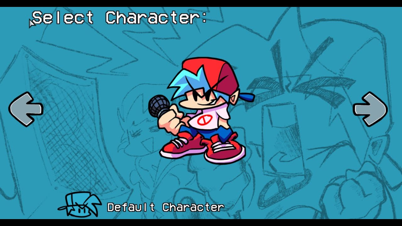 wacky friday night funkin' character select screen - YouTube