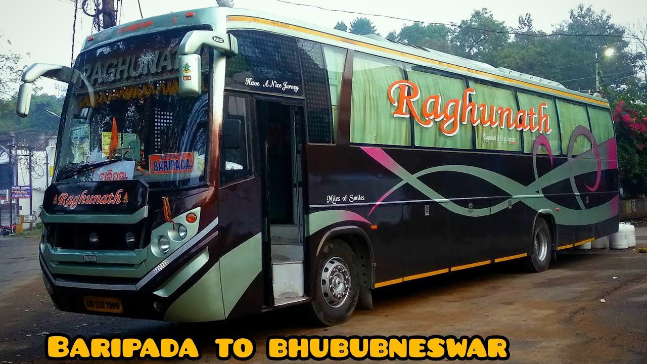 Raghunath Bus | Baripada to Bhububneswar #bus - YouTube