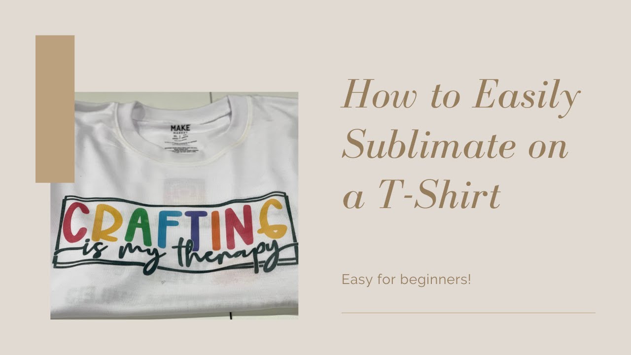 Easy beginner sublimation on a t-shirt using Cricut - YouTube
