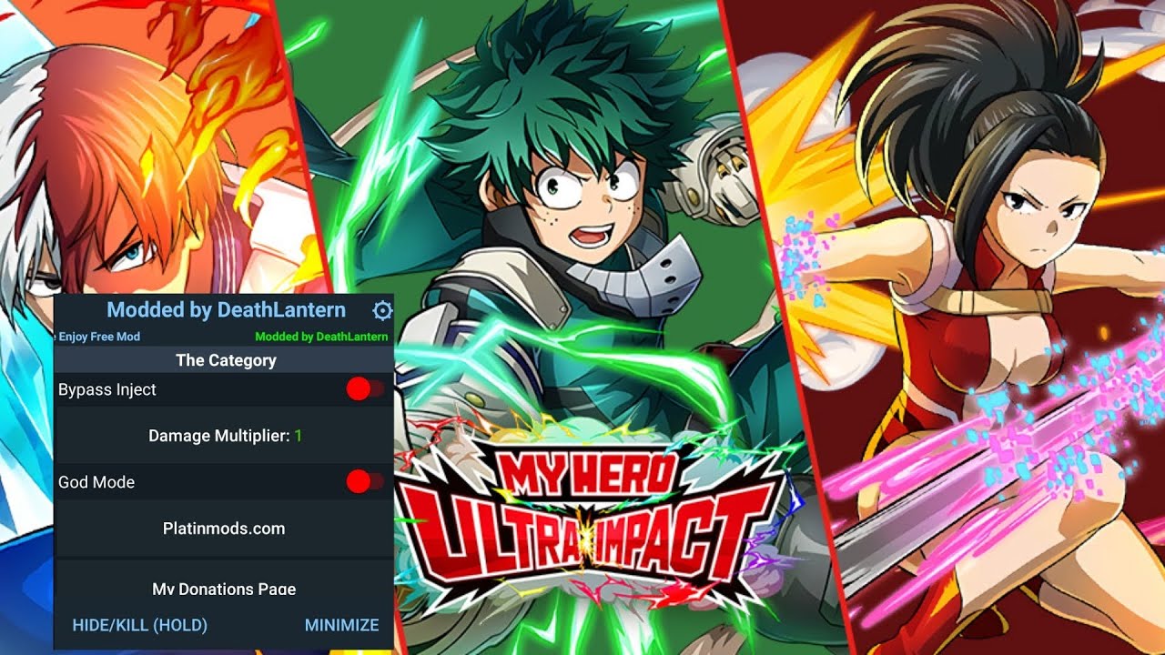 My Hero Ultra Impact Mod Menu - YouTube