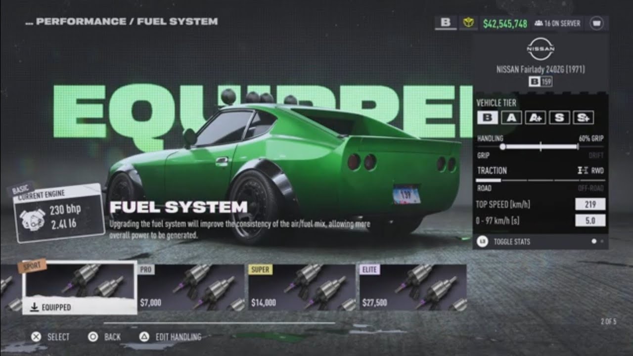 Need For Speed Unbound | B class build | Nissan Fairlady 240ZG (1971 ...