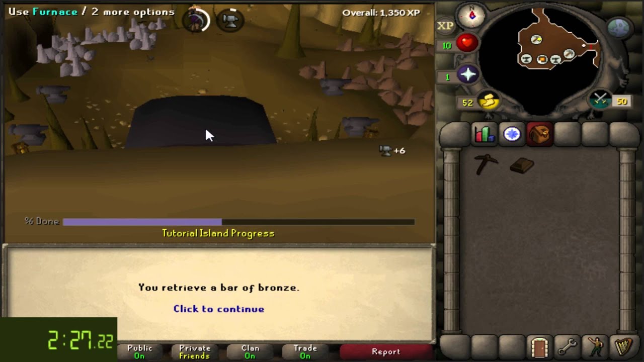 osrs tutorial island 100% speedrun 5:05 (1-12-16) - YouTube
