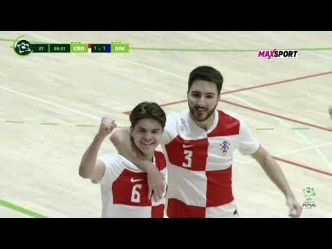 HRVATSKA U-19 vs BiH U-19 2:2 (3. kolo,skupina 7,glavna runda,kvalifikacije za U-19 EP u futsalu ...
