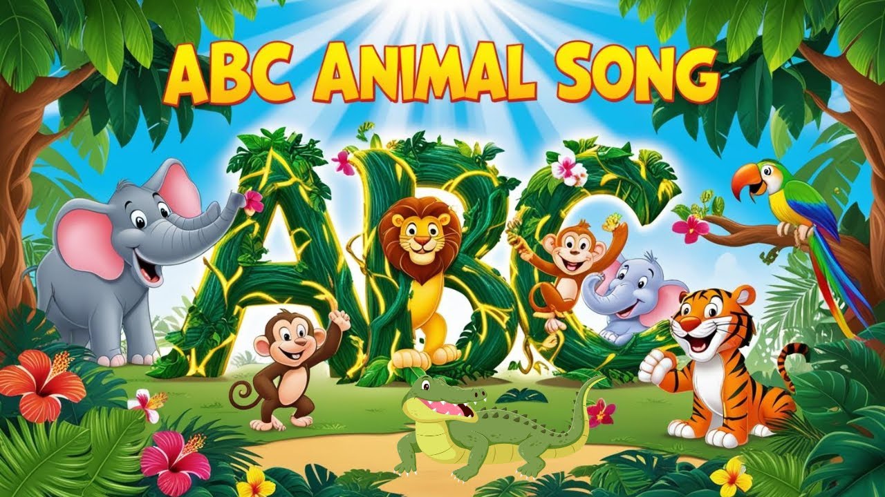 ABC Jungle Animal Song | Fun & Noisy Alphabet Adventure for Kids! - YouTube