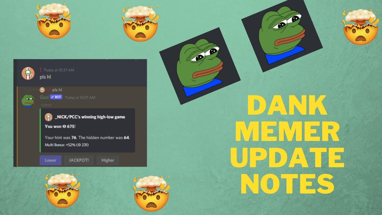 Dank Memer Update Aug 15 - YouTube