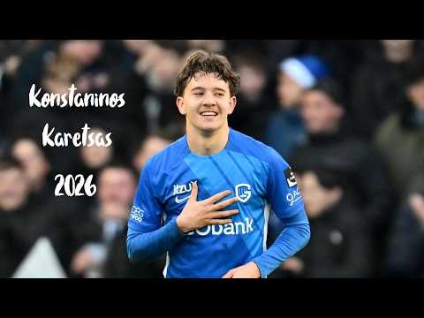 🔵⚪ Konstantinos Karetsas 2026 Highlights 🇬🇷⚡ | Genk Wonderkid Skills, Goals & Assists ⚽🔥