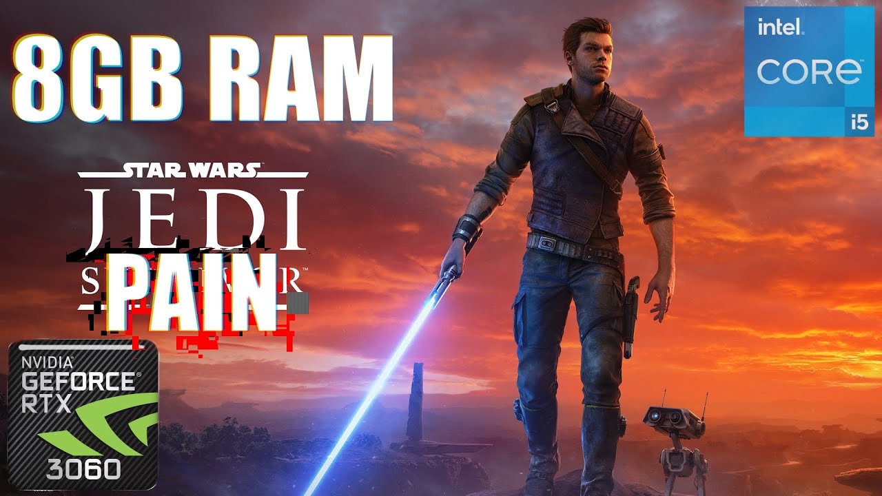 STAR WARS Jedi Survivor RTX 3060 & 8GB RAM (SINGLE CHANNEL) Benchmark ...