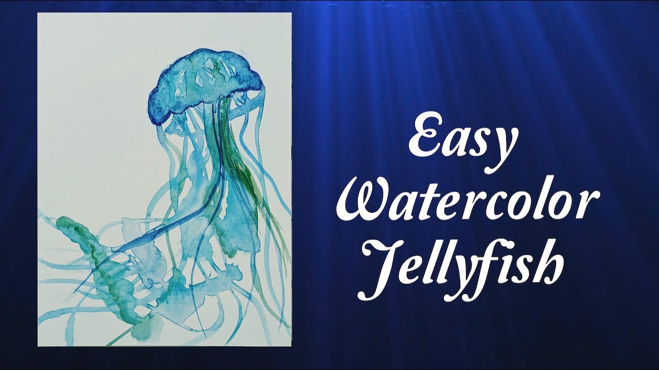 Easy Watercolor Jellyfish | Kid-friendly Painting - YouTube