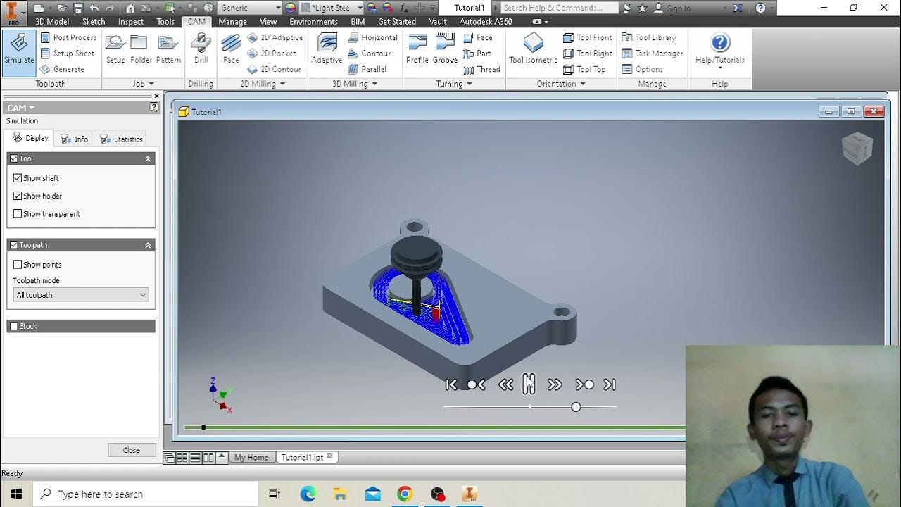 Tugas UTS CAD / CAM Wahyudi NPM 20520001 - YouTube