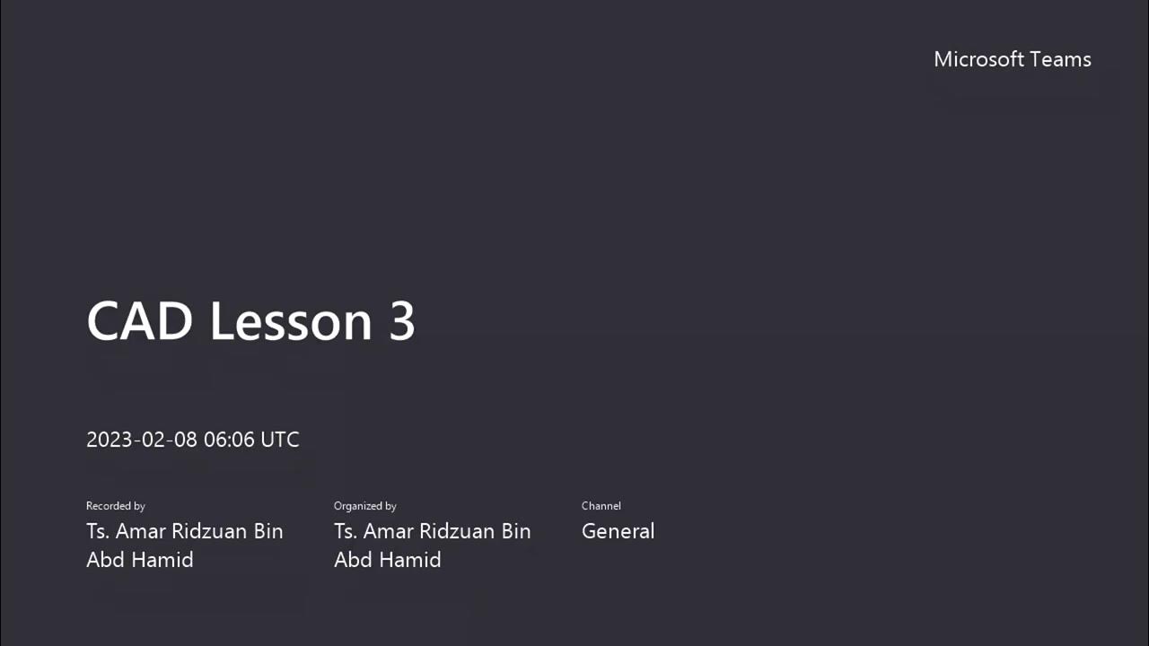CAD LESSON 3 – MODIFY COMMANDS 1 - YouTube