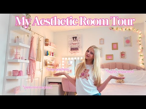 AESTHETIC GIRLY ROOM TOUR *highly requested *pinterest inspired🌸