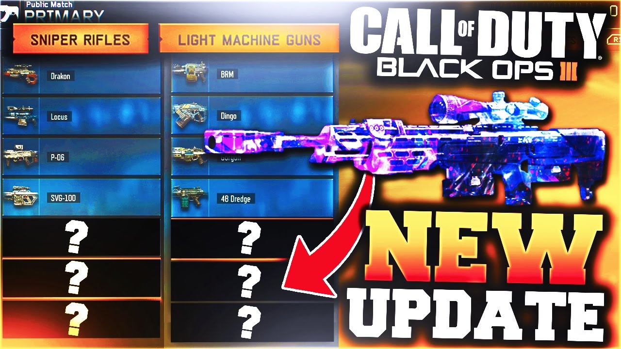 BLACK OPS 3 *NEW* WEAPON UPDATE 1.22! - NEW DLC WEAPONS IN BLACK OPS 3 ...