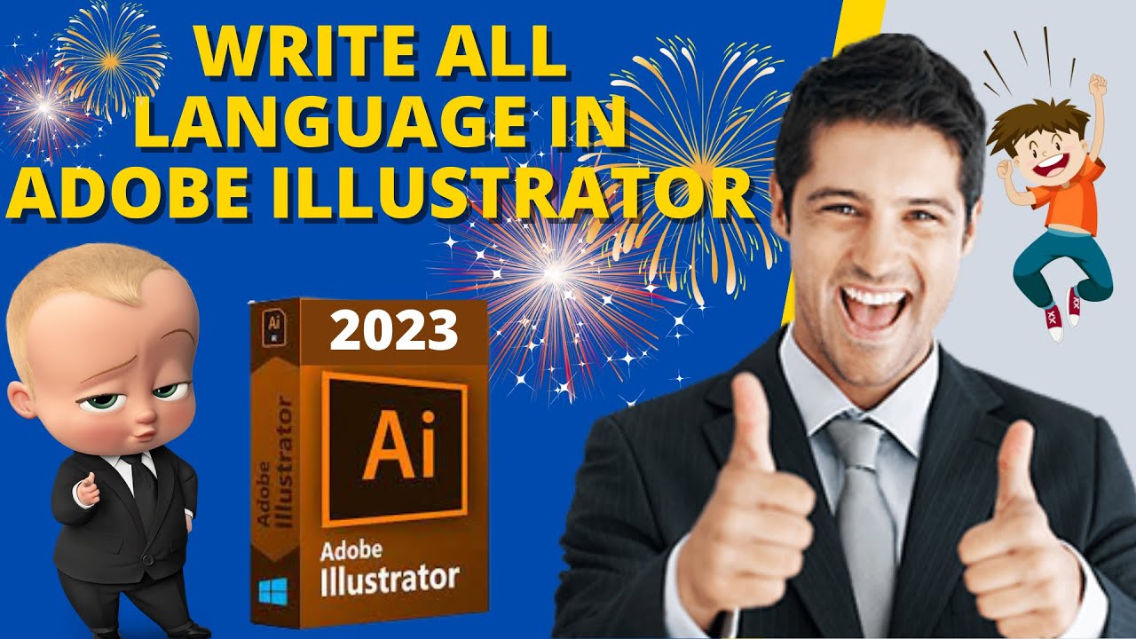 How To write All Language in Adobe Illustrator - YouTube