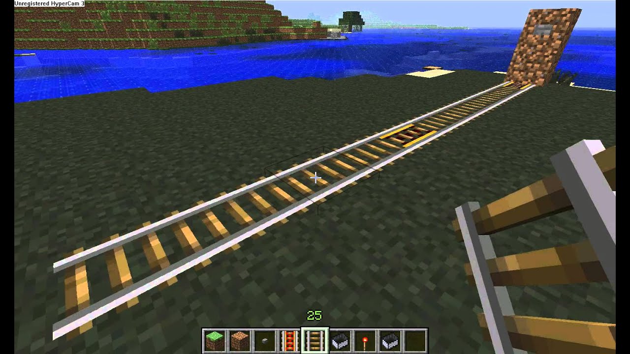 minecraft come costruire le rotaie ita by MICHELE93A - YouTube