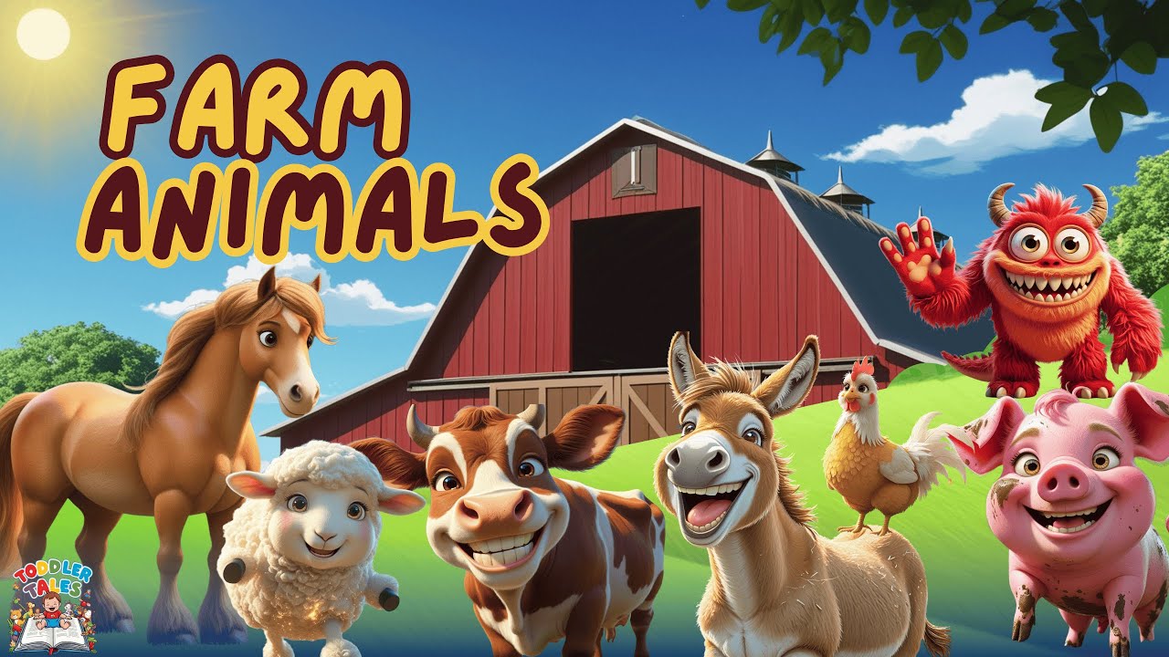 Farm Animal Fun Song! Moo, Baa, Oink – Sing Along! | Sing & Learn with ...
