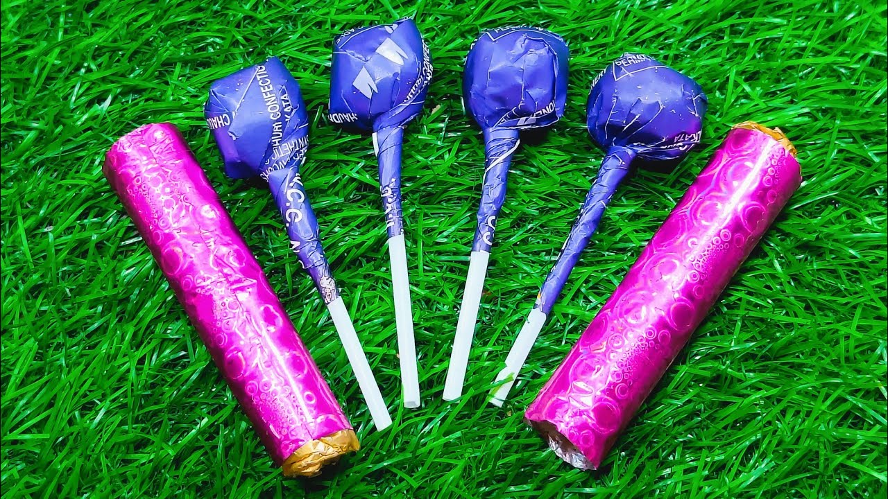 Satisfying Video | Candy Lollipop Unpacking Videos | Blue Candy ...
