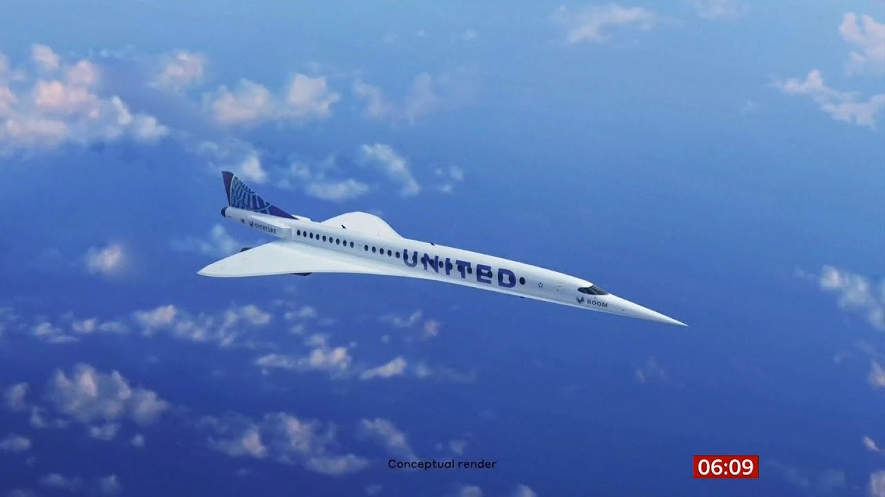 United Airlines orders Boom overture supersonic jet (USA) - BBC News ...