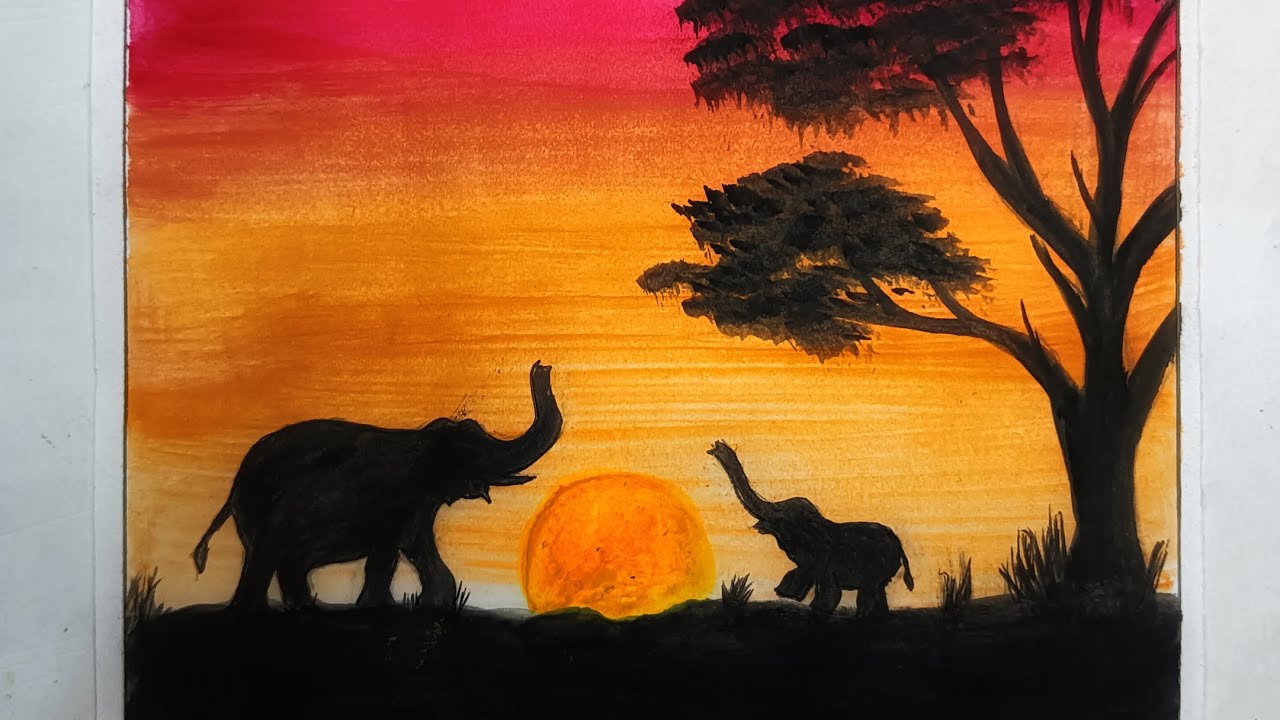 best water colour painting 🖌️//trending painting video. begging art ...