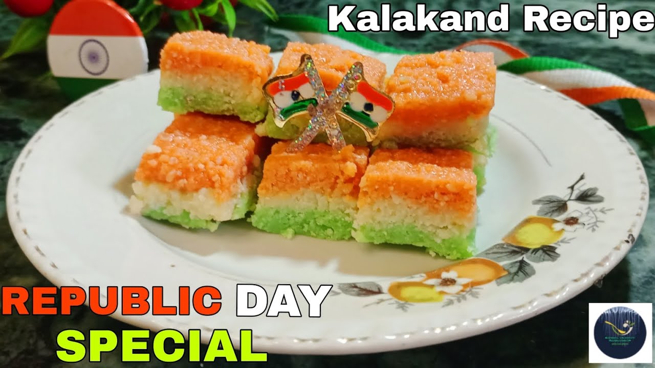 Tri Colour Barfi Recipe | Tiranga Barfi | Tri Colour Recipes | Republic ...