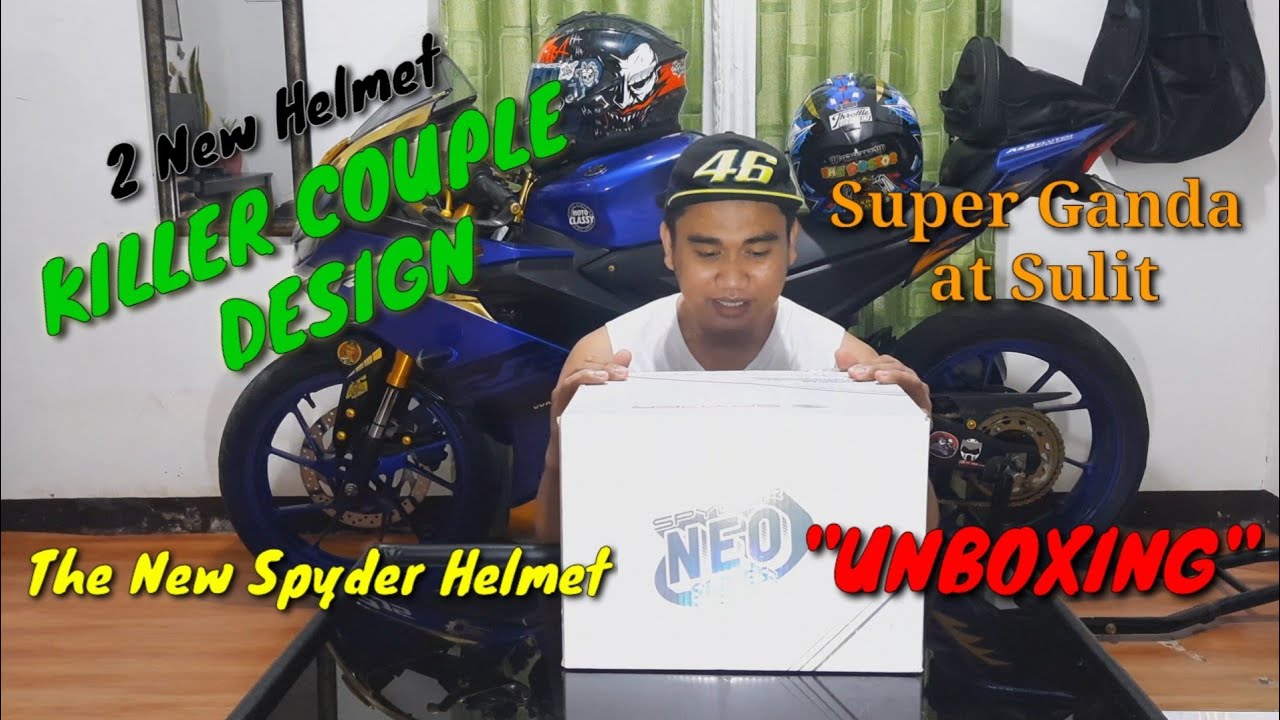 Unboxing The New Spyder Helmet Neo Series Killer Couple Helmet / Joker ...