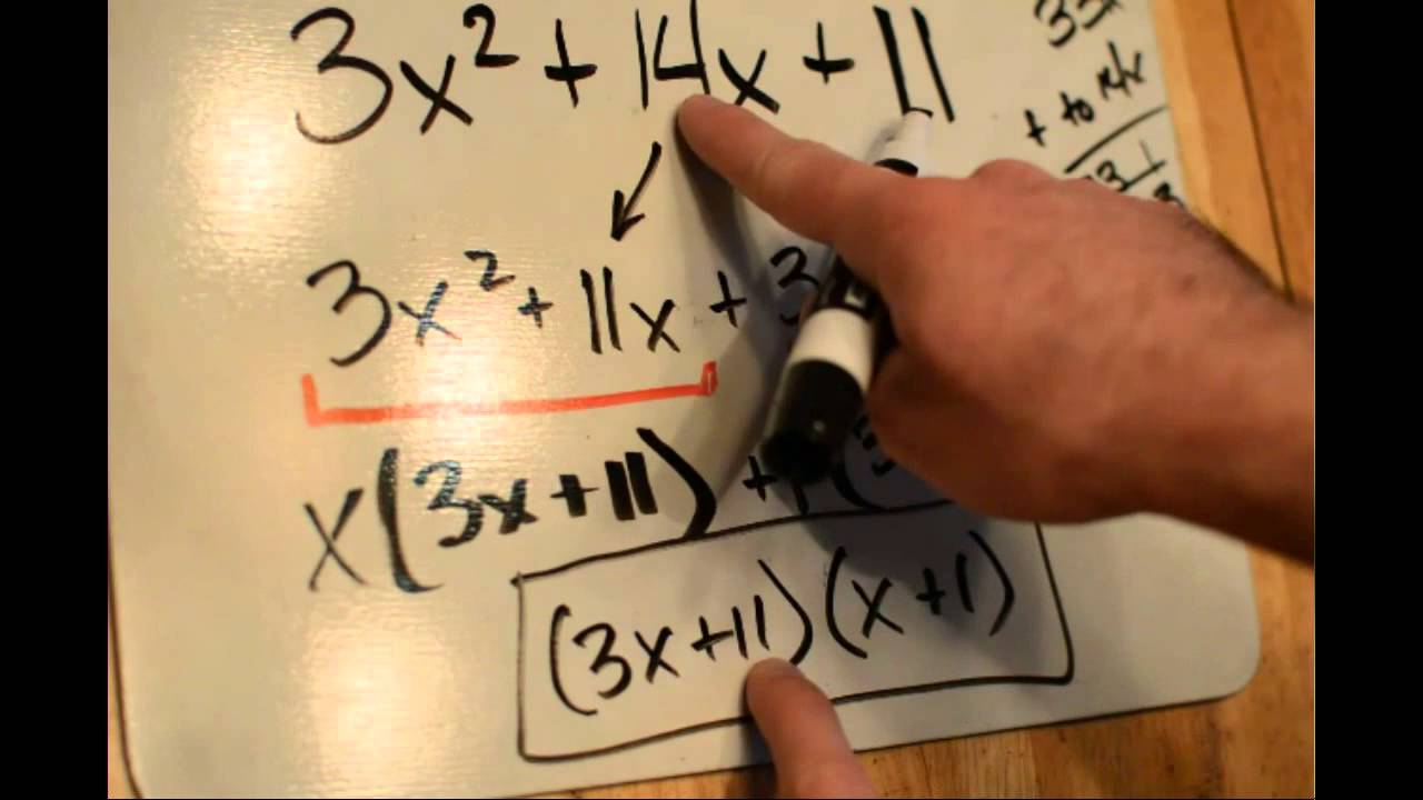 Algebra - Factoring Polynomials by Splitting the Middle Term - YouTube