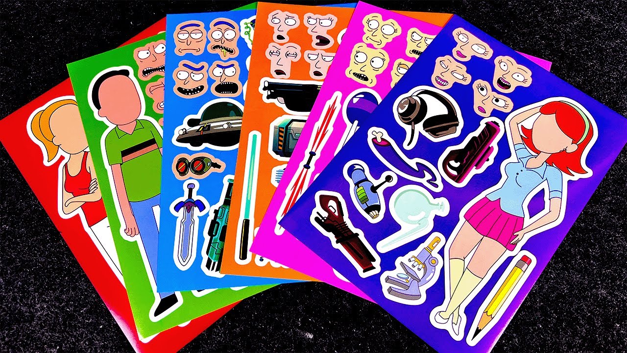 🌈Paper DIY🌈 The SimpSons Paper Sticker Book Decorate with Bart, Marge ...