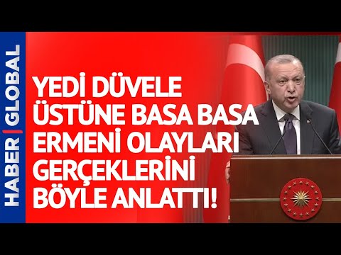 Erdoğan'dan Biden'a Tarih Dersi! Yedi Düvele Ermeni Olayları Gerçeklerini Böyle Anlattı