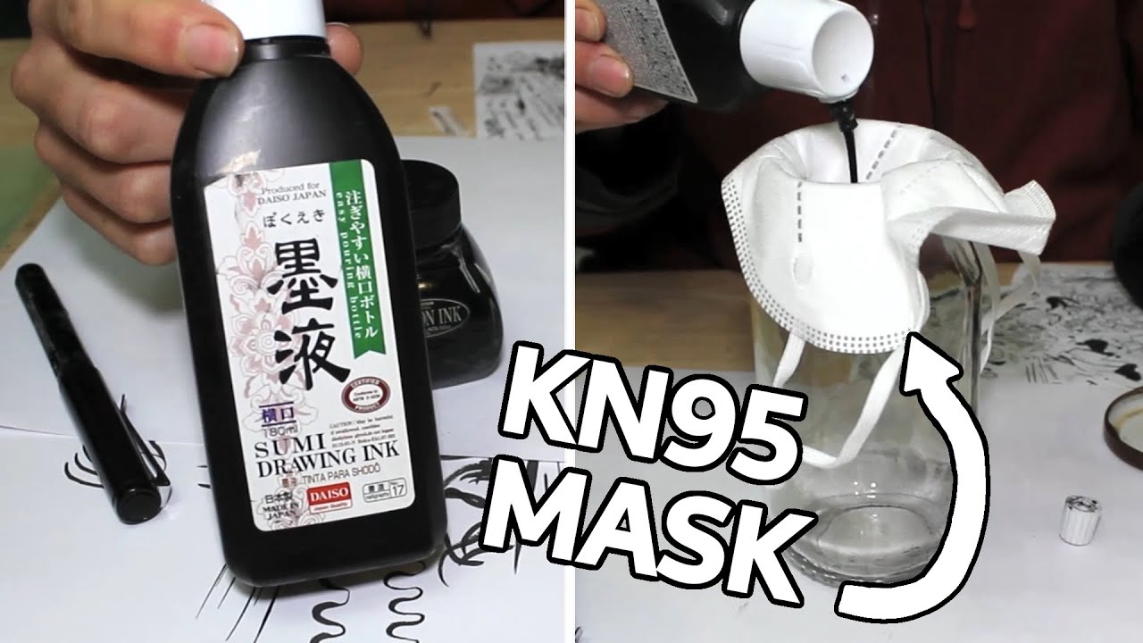 Filtering ink for a fountain pen - DIY carbon ink? - YouTube