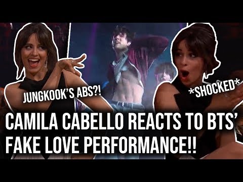 CAMILA CABELLO reaction to BTS' FAKE LOVE BBMAs PERFORMANCE (JUNGKOOK'S ABS) !!