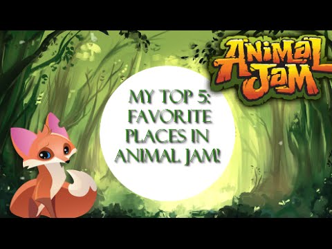 My Top 5 Places To Hang Out In Animal Jam - YouTube