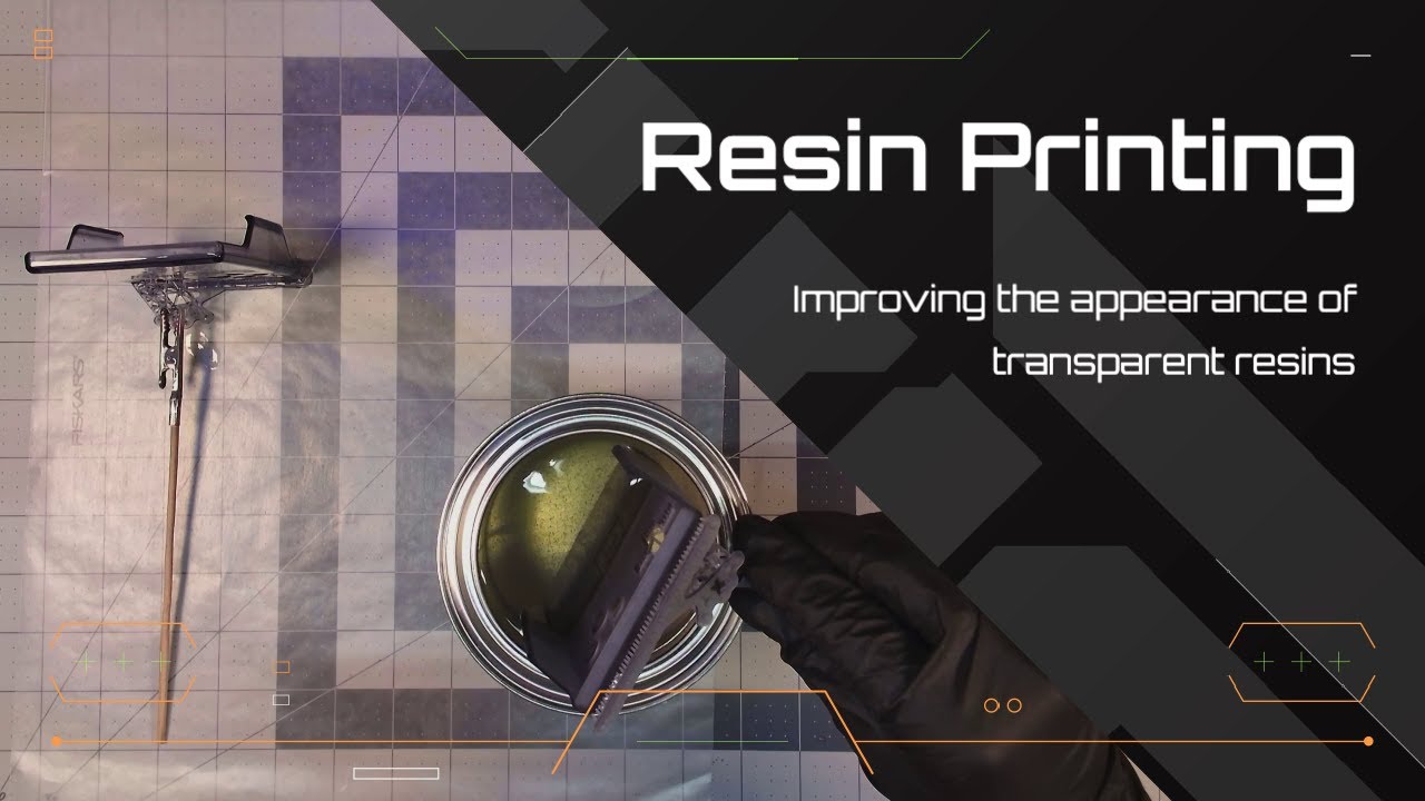 Resin Printing: Improving the Appearance of Transparent Resins - YouTube