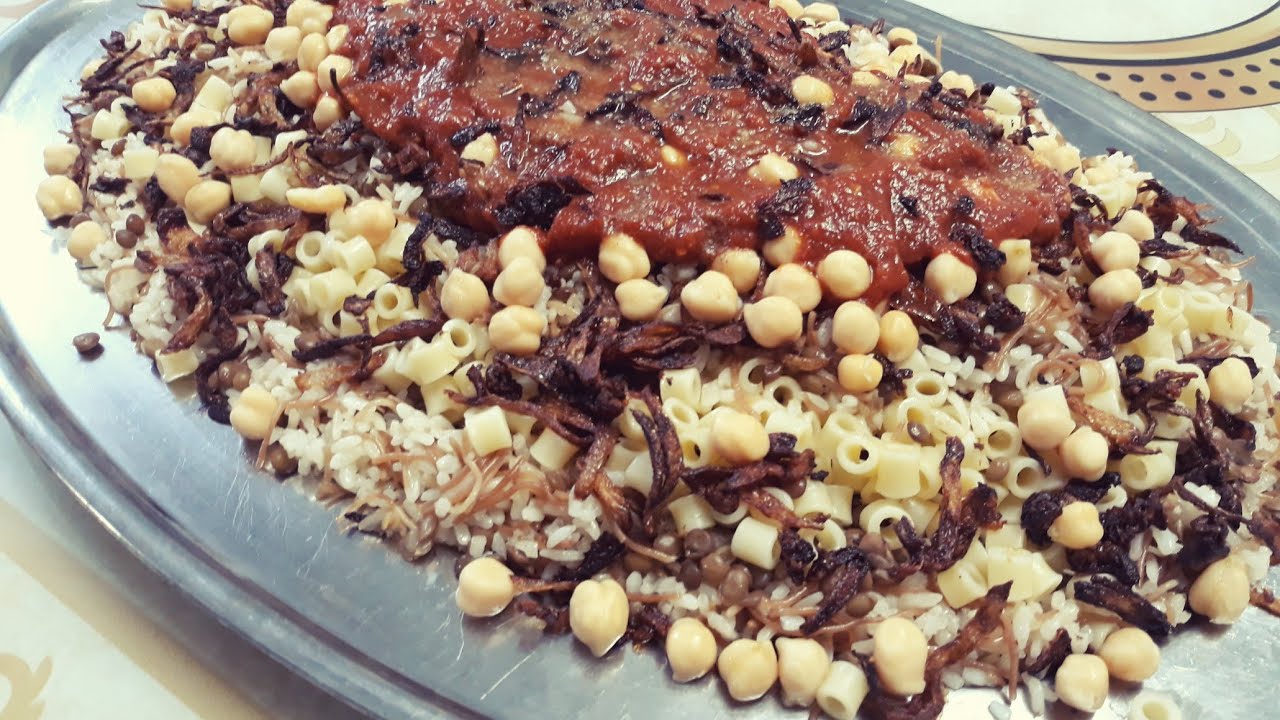 ኮሸሪ አሰራር how to cook egyptian kosheri ( ሩዝ ምስር ማካሮኒ አንድ ላይ) - YouTube