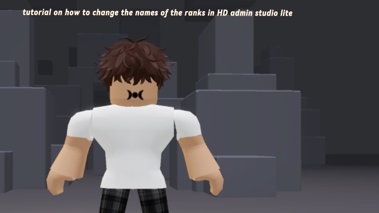 How to change the names of the ranks in studio lite HD admin #roblox ...
