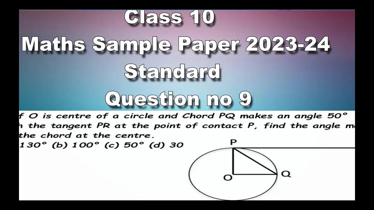If O is centre of a circle and Chord PQ makes an angle 50° with the tangent PR at the point of ...