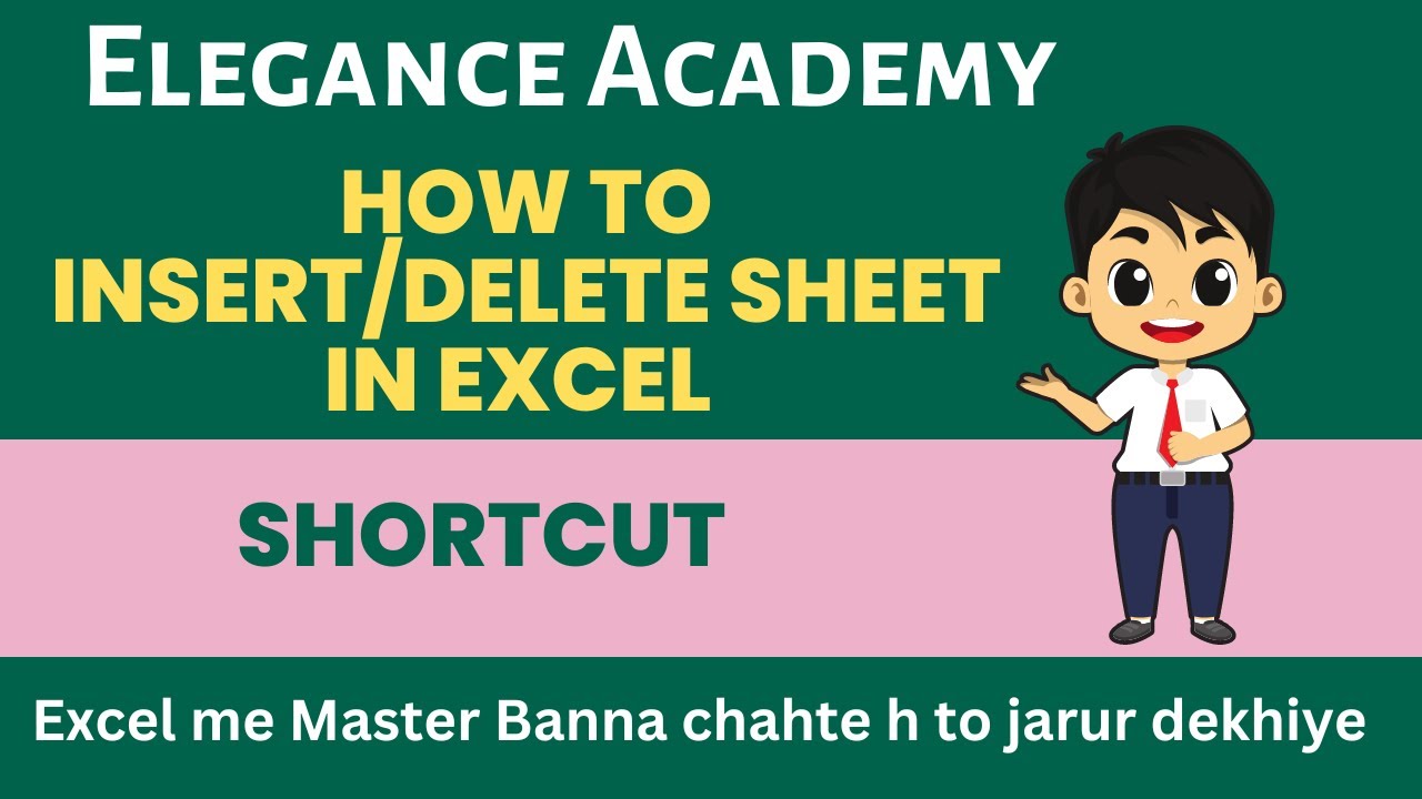 How To Insert Or Delete Sheet Excel Shortcutkeys Exceltutorial Exceltips Exceltips